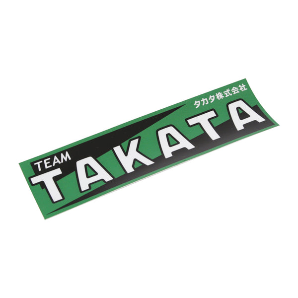 Official Takata Black and Green Team Sticker 22.5cm x 6.5cm - www ...
